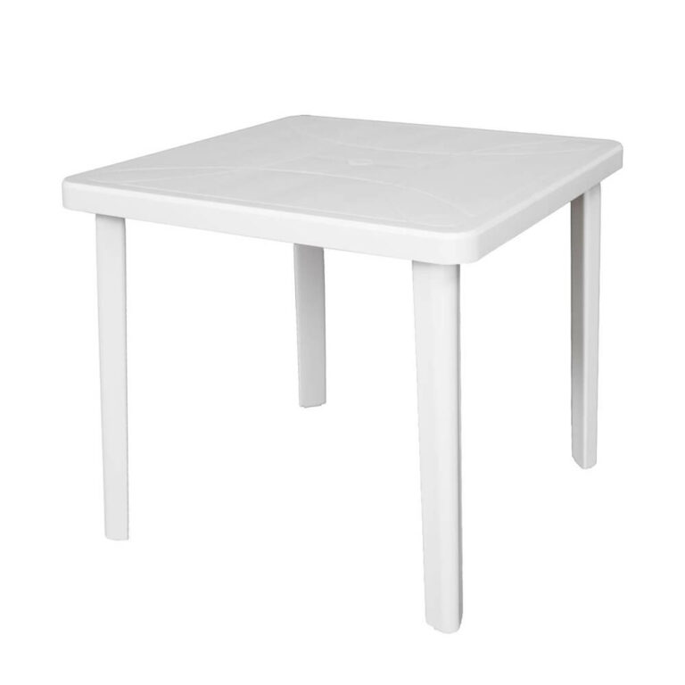 Table Plastique Carrée 80 x 80 cm - MeubleJardin.tn